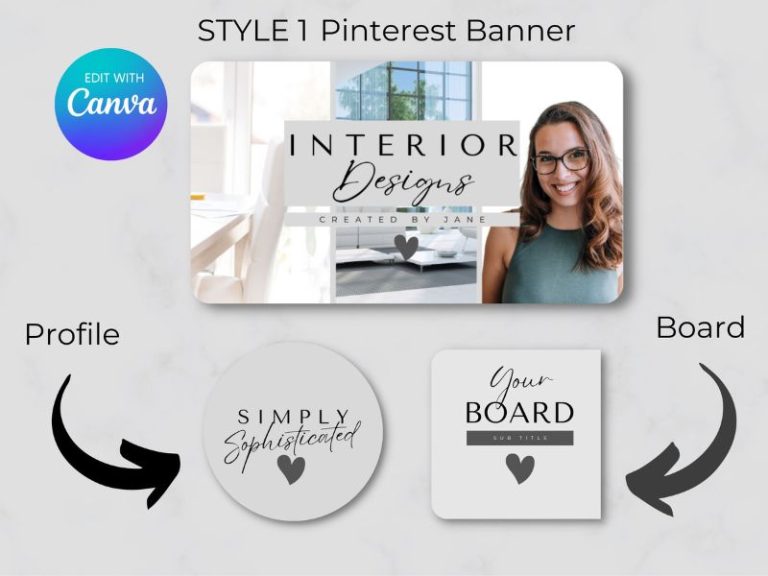 Pinterest Branding Canva Templates | Traci's Creative Shop